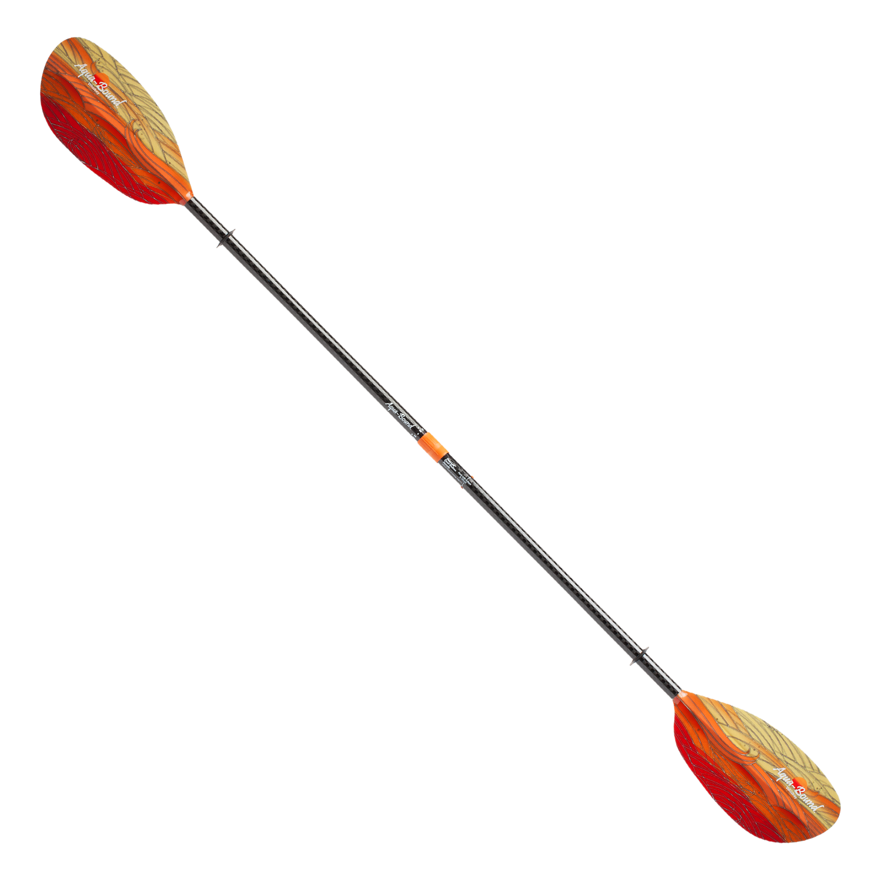 Aquabound - Whiskey Fiberglass 2-Piece Straight Shaft Kayak Paddle ...
